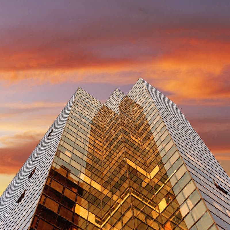 Office Skyscraper Under Dramatic Sky Stock Photo - Image of building ...