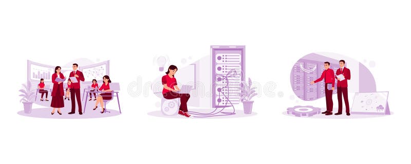 Office Space Control and Monitoring System. Server Maintenance Stock ...