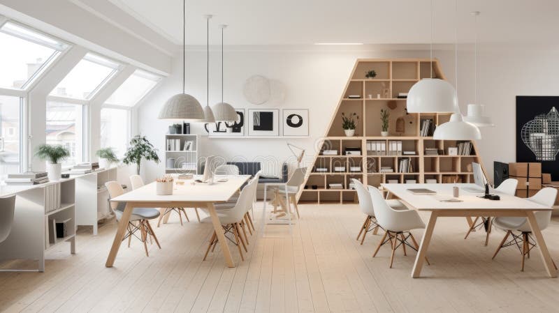 Office Spaces Characterized by Clean Lines and Minimalist Furnishings ...