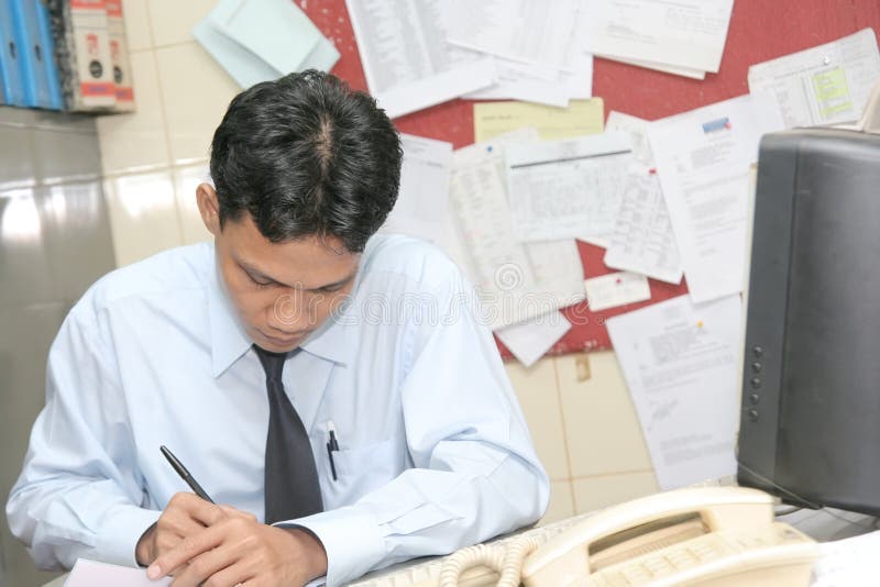 Office staff stock image. Image of documents, phone, stationary - 7393571