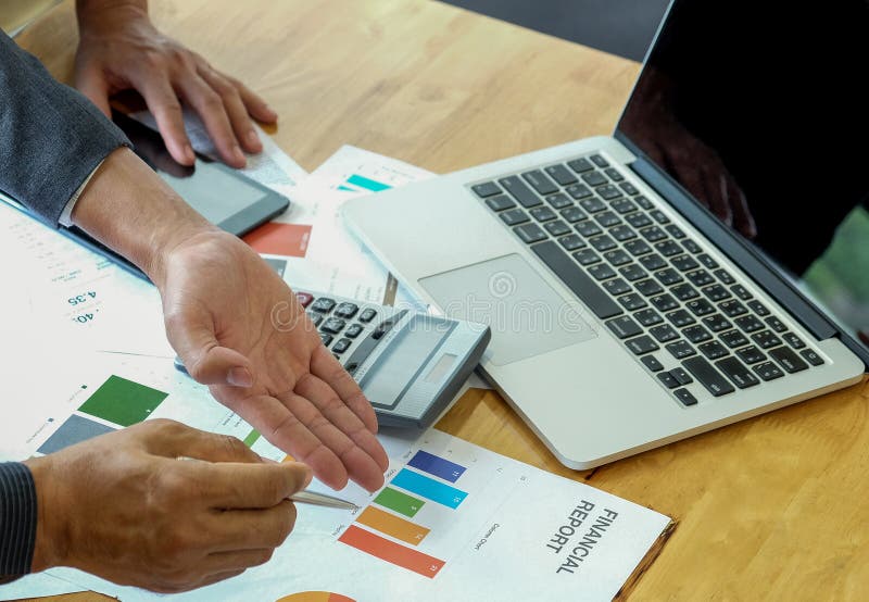 Office Staff Team is Analyzing the Work from the Data Graphs Stock ...