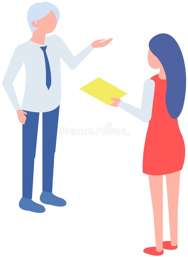 Office Workers. Co-workers. Colleagues Discuss Project Teamwork. Office ...