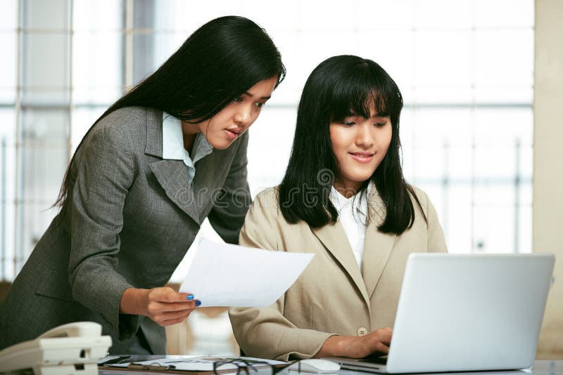 Office Staffs Working in the Office Stock Image - Image of indoor ...