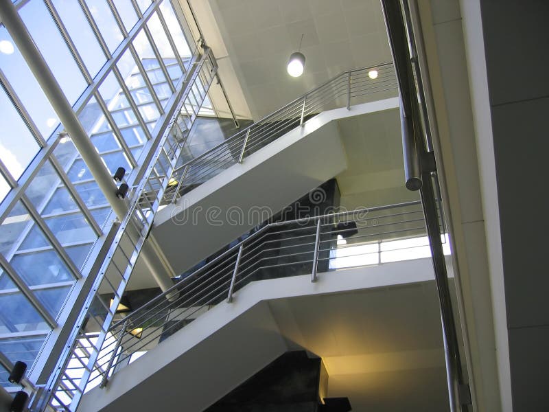 Office stairs stock photo. Image of urban, hallway, glass - 2555914
