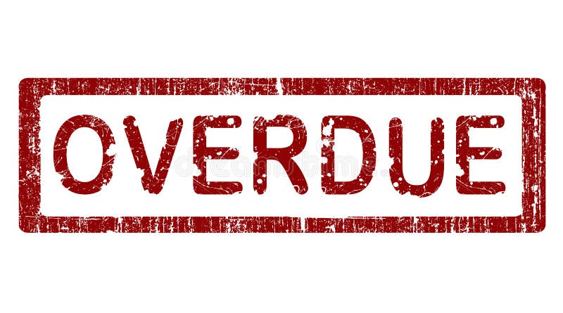 Office Stamp - OVERDUE stock vector. Illustration of clip - 3133349