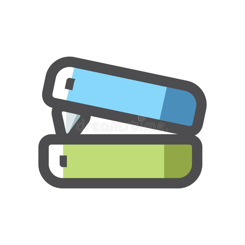 Office Stapler Simple Vector Icon Cartoon Illustration Stock Vector ...