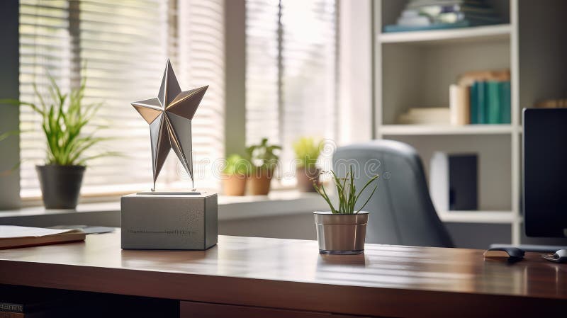 Office star trophy stock illustration. Illustration of star - 375804166