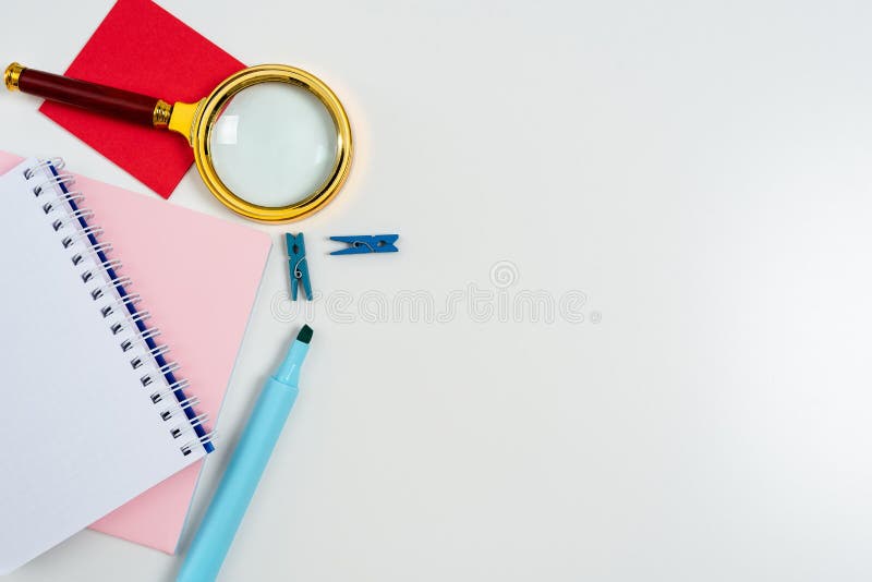 Office Stationery Notepads Ruler Stapler Scissors Paper Clips Holders ...