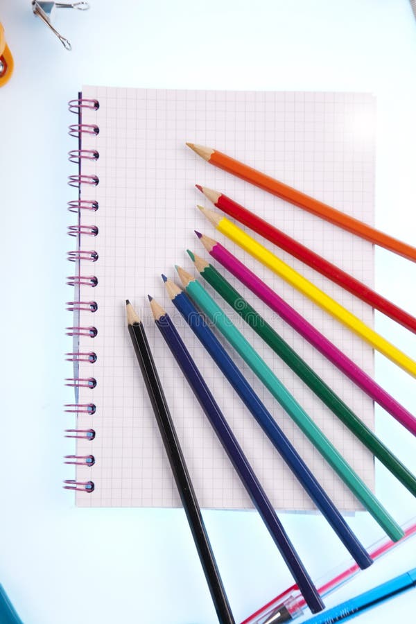 Art and Office Supplies Isolated Stock Image - Image of isolated, brush ...