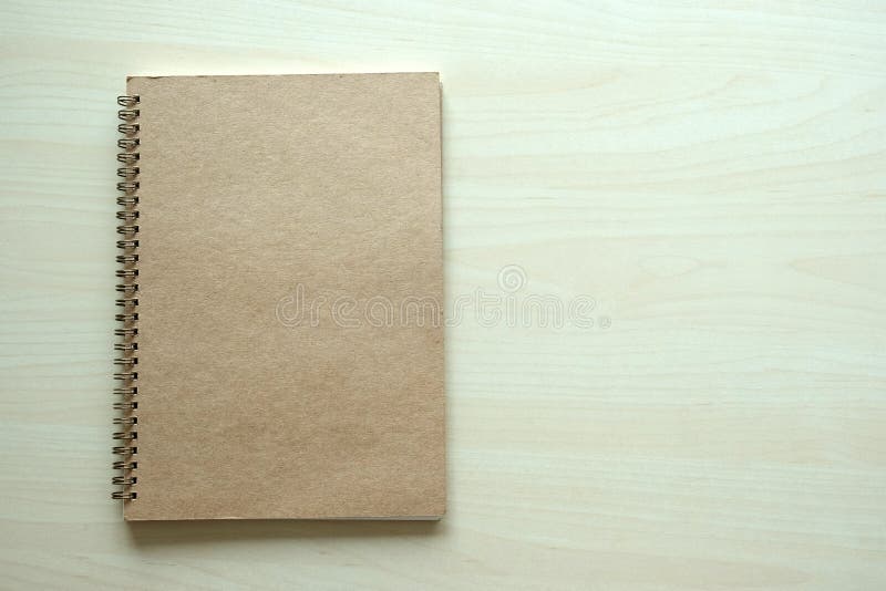 Office Supplies. Brown Blank Note Book and School Notebook Stock Image ...