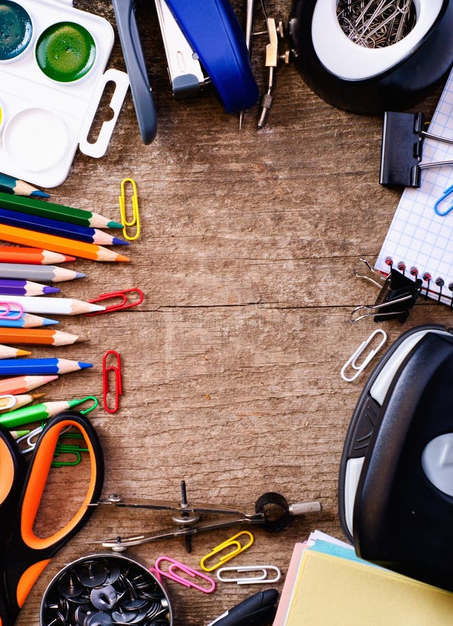 Office supplies stock image. Image of isolated, equipment - 46841621