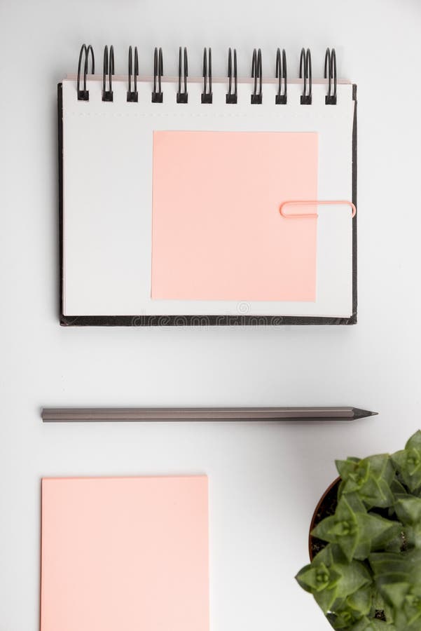 Office Supplies Over Desk with Keyboard and Glasses and Coffee Cup for ...