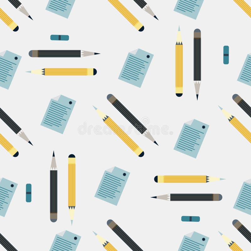 Colored Office Elements for Your Design Stock Vector - Illustration of ...