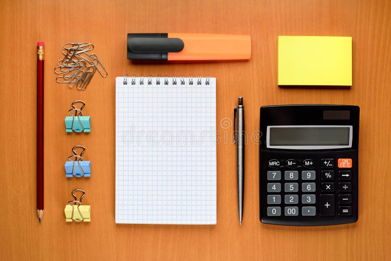 Office supplies stock image. Image of book, markers, pencil - 38915605