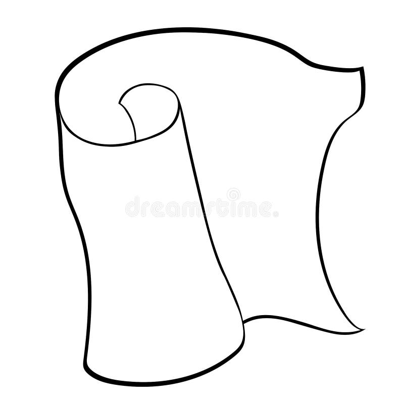 The Office Supply Paper Roll. Vector Illustration Stock Vector ...