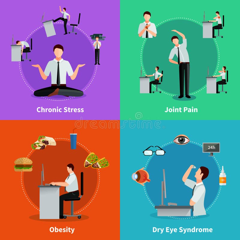 Sedentary Stress Stock Illustrations – 97 Sedentary Stress Stock ...