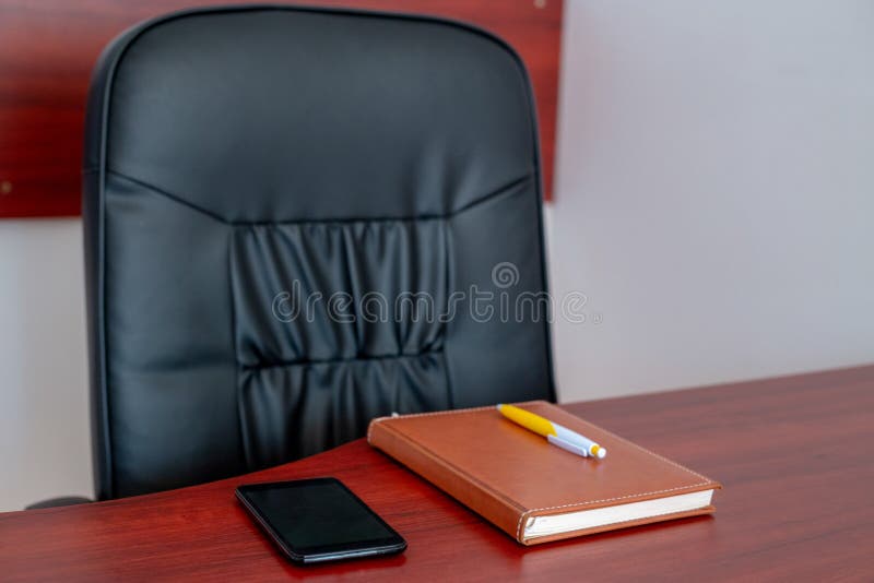 Office table desk stock photo. Image of close, desktop - 152318212