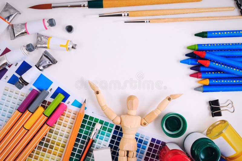 Color Chart Guide To Creative Color Combinations. Stock Image - Image ...