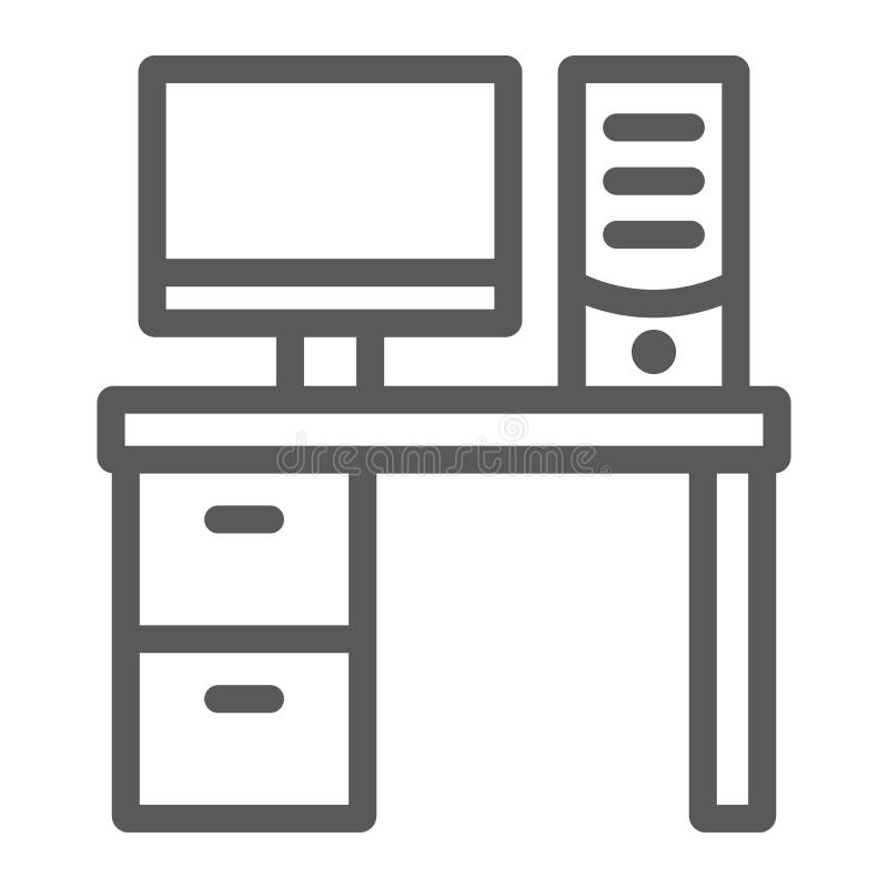 Office Line Icon Set, Business Symbols Collection Stock Vector ...