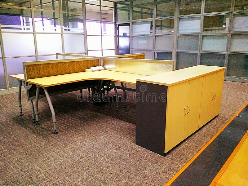 Office table modern design stock photo. Image of modern - 89585638