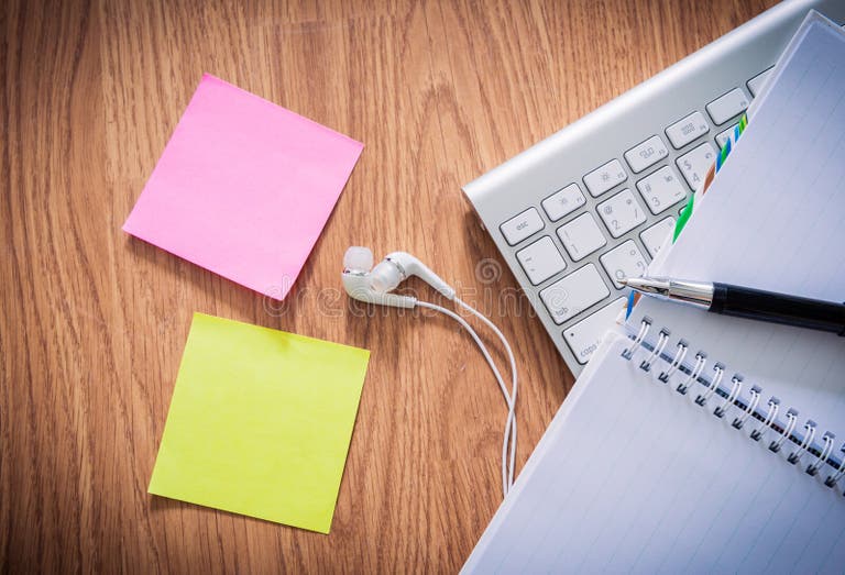 24,251 Office Table Notepad Computer Keyboard Pen Stock Photos - Free ...