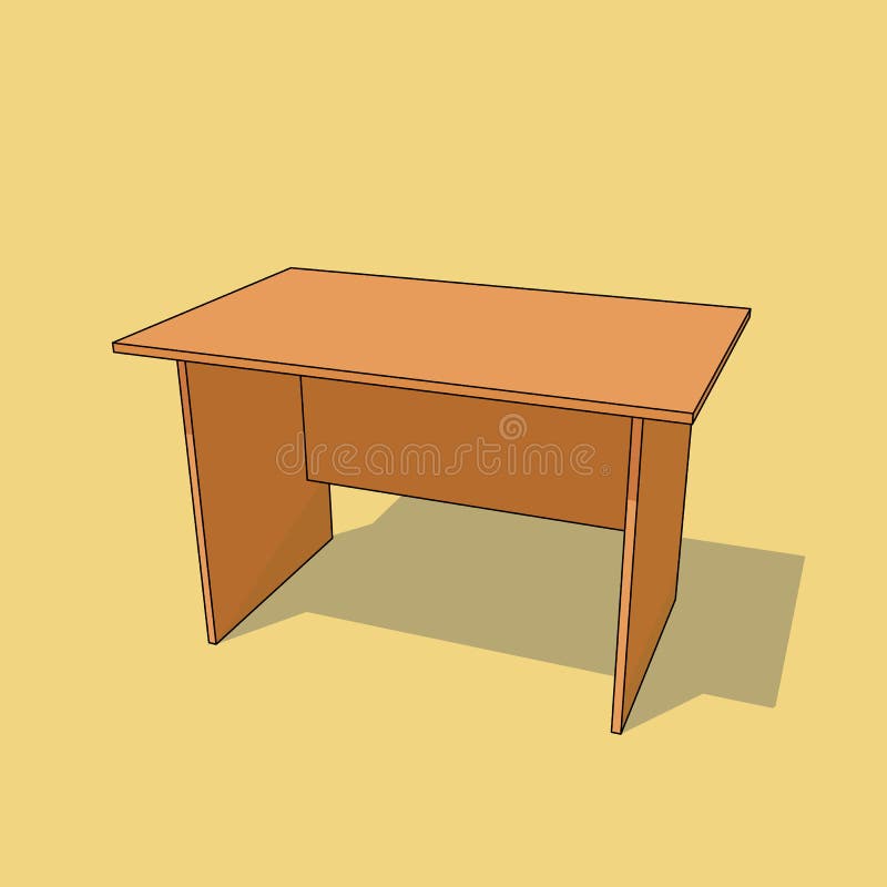 Office table stock vector. Illustration of symbol, design - 100545906