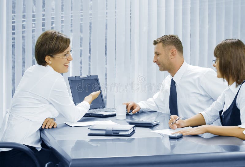 Job Interview at office stock image. Image of businessteam - 4142223