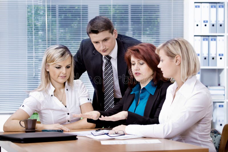 Office team stock image. Image of communications, people - 18711623