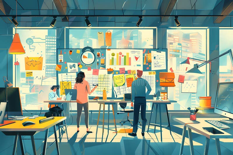 Office Team Collaboration with Innovative Elements Showcased in this ...