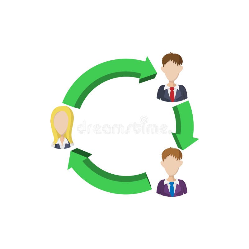 Staff Turnover Concept Icon, Isometric 3d Style Stock Vector ...