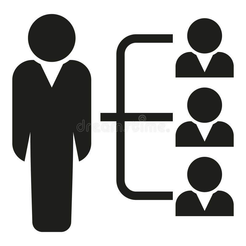 Office Team Icon Simple Vector. Human Work Stock Vector - Illustration ...