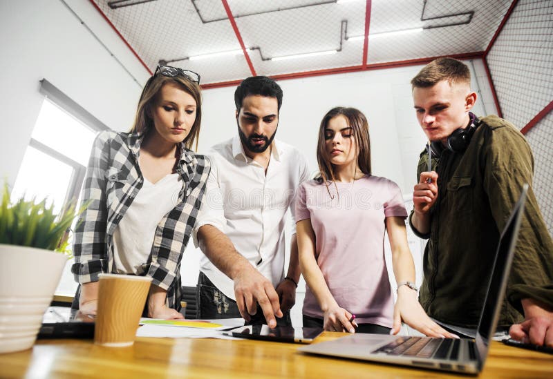 Office Team in Work stock image. Image of employee, gadget - 116625421