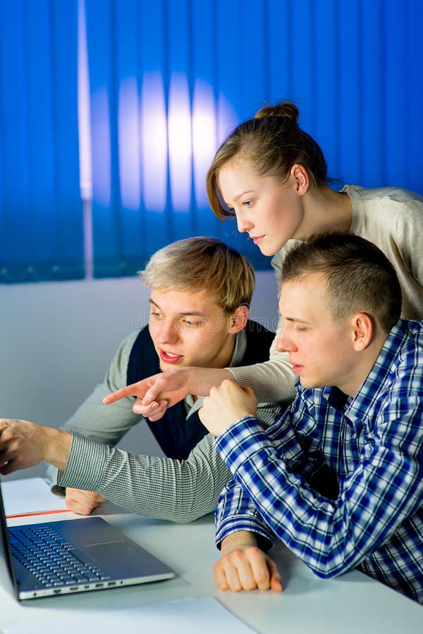 Office teamwork concept stock photo. Image of program - 89678562