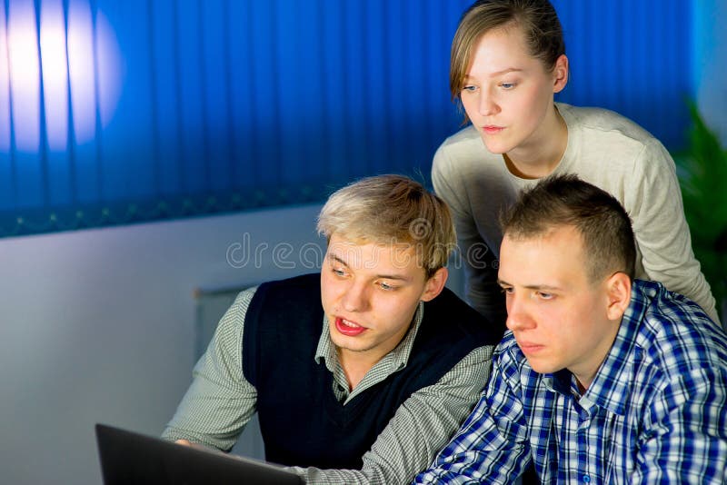 Office teamwork concept stock image. Image of coding - 89678581