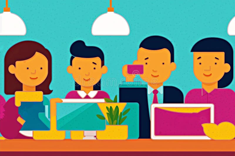 Office Teamwork. Unleashing the Power of Teamwork. Navigating Success ...