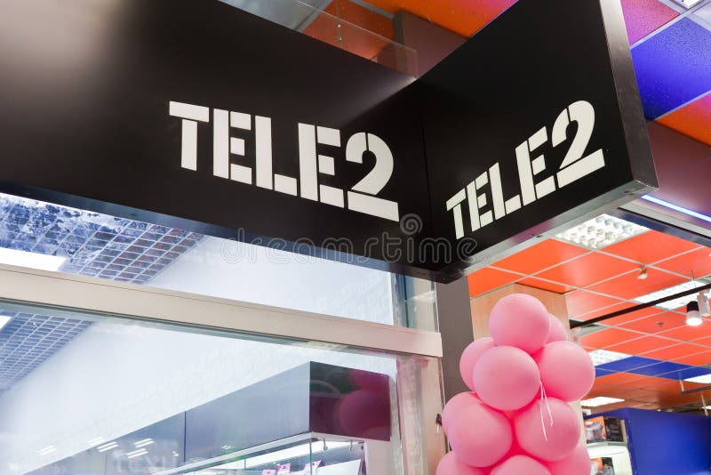 Office Tele2 in Trading Center Editorial Stock Photo - Image of tele2 ...