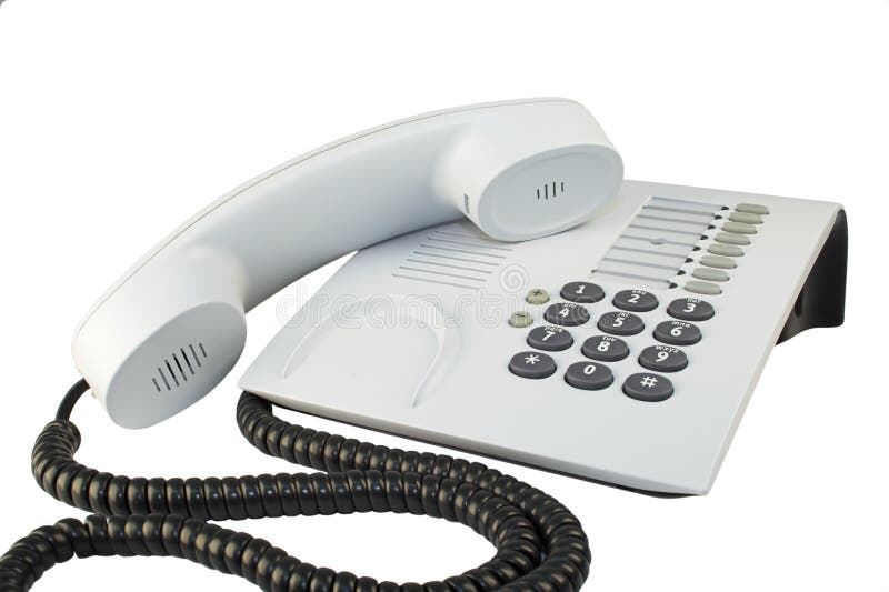 Office Telephone without Cord Stock Image - Image of connectivity ...