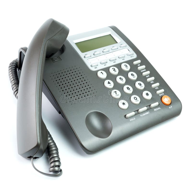 Office telephone stock image. Image of support, caller - 49324289