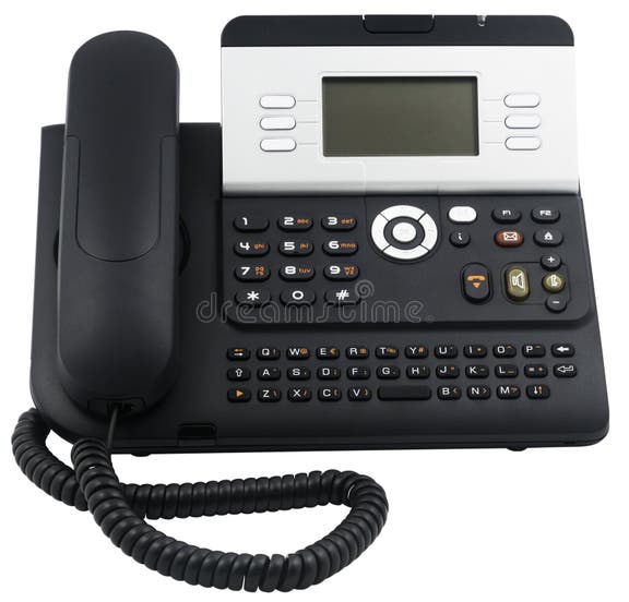 Office Telephone Set, 6 Soft Keys Stock Photo - Image of grey, call ...