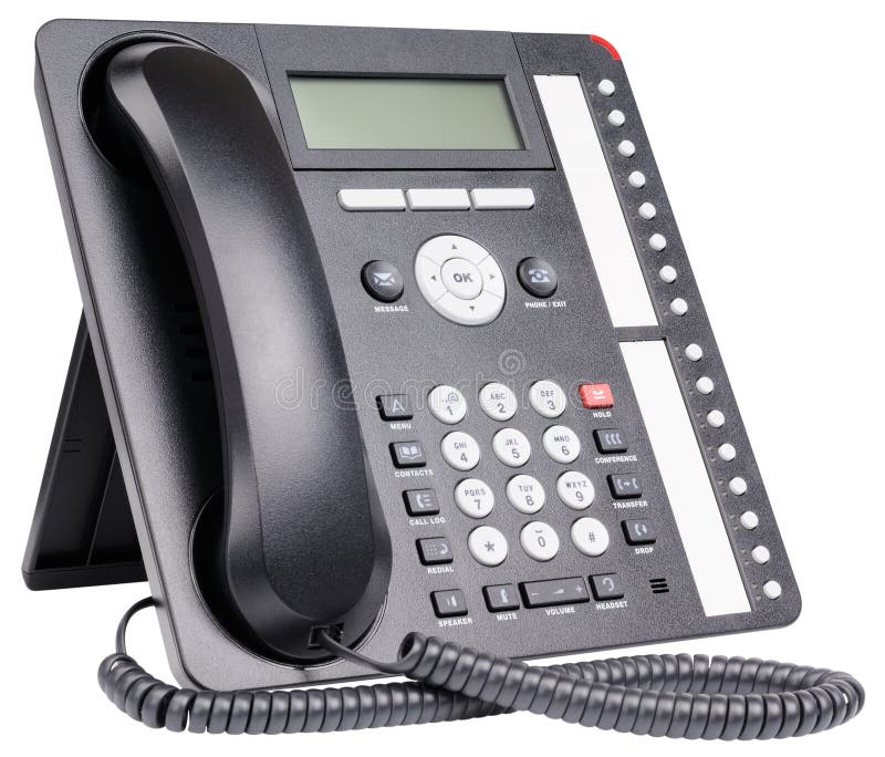 Office Telephone Set, 6 Soft Keys, Off-hook Stock Photo - Image of ...