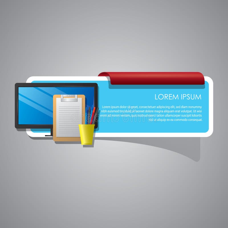 Office Template. Vector Illustration Decorative Design Stock Vector ...