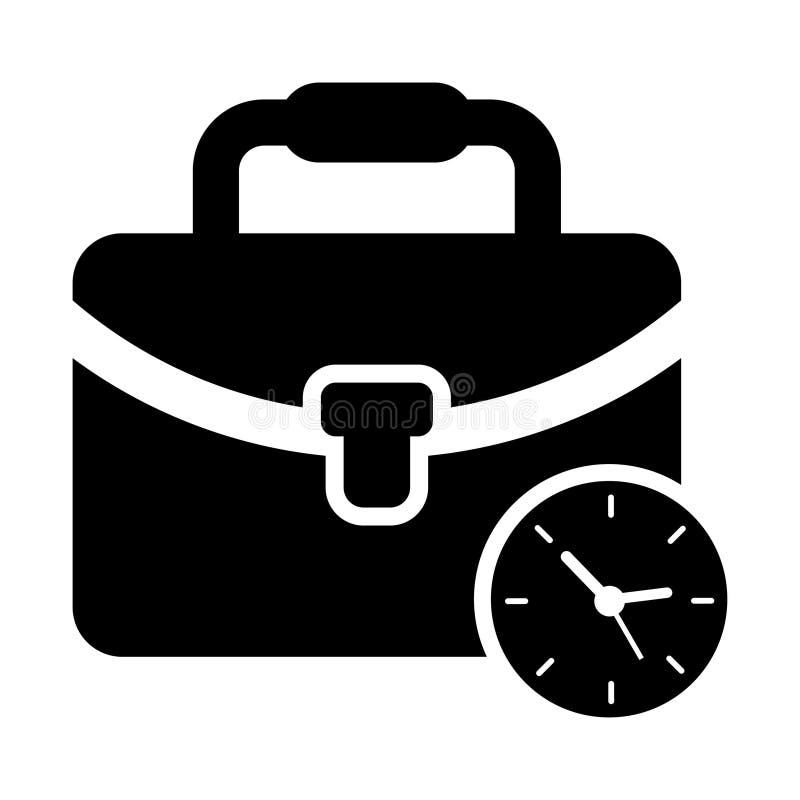 Office Time Icon stock vector. Illustration of time - 291886697