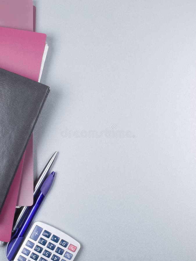 Background with Office Tools Stock Photo - Image of personal, blank ...