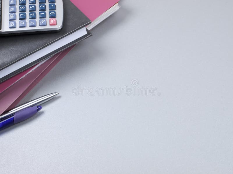 Background with Office Tools Stock Photo - Image of personal, blank ...