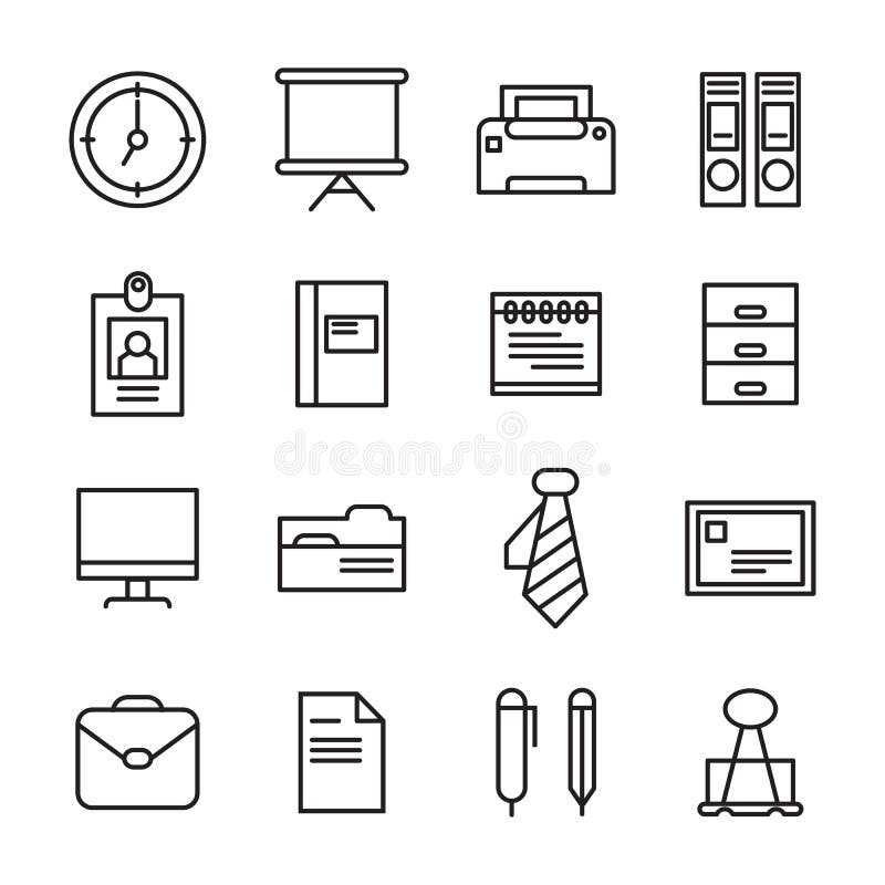 Office Tools Icon stock vector. Illustration of file - 97106743