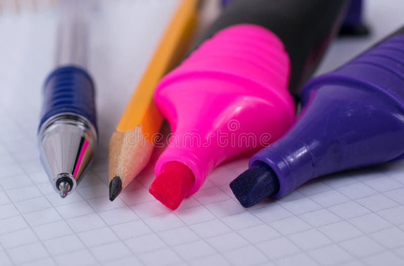 Office Tools and Stationery Stock Image - Image of object, group: 124729557