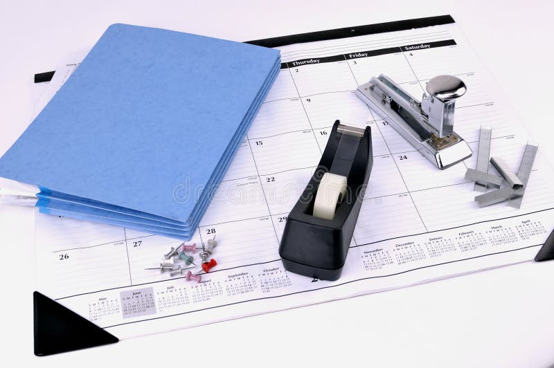 Office tools and supplies stock image. Image of device - 19745609