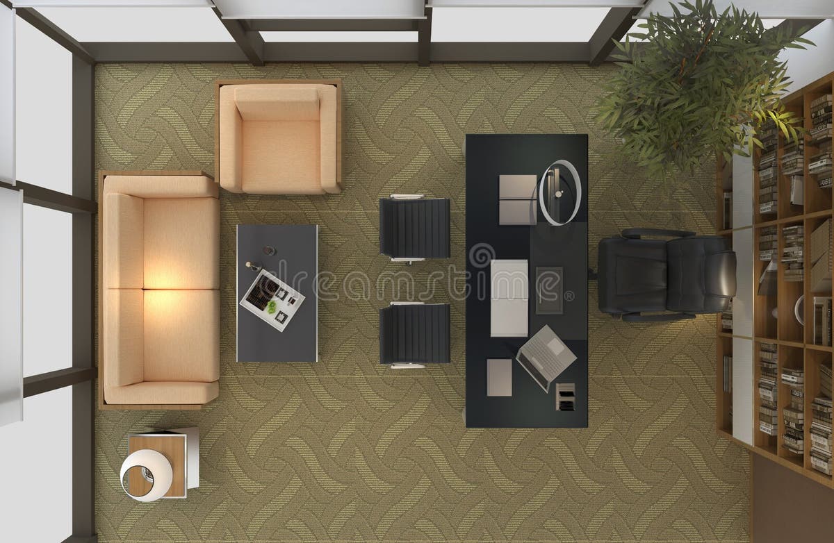 Office Top View Stock Illustrations – 34,961 Office Top View Stock ...