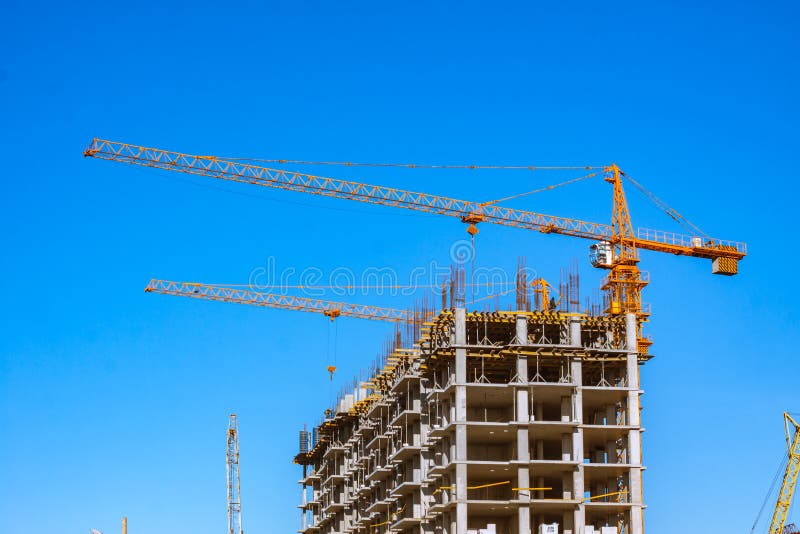 Office Tower Under Construction Stock Photo - Image of property ...