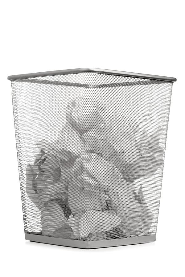 Office Trash Can with Crumpled Paper Stock Image - Image of work ... Office Trash Can with Crumpled Paper Stock Image - Image of work ...